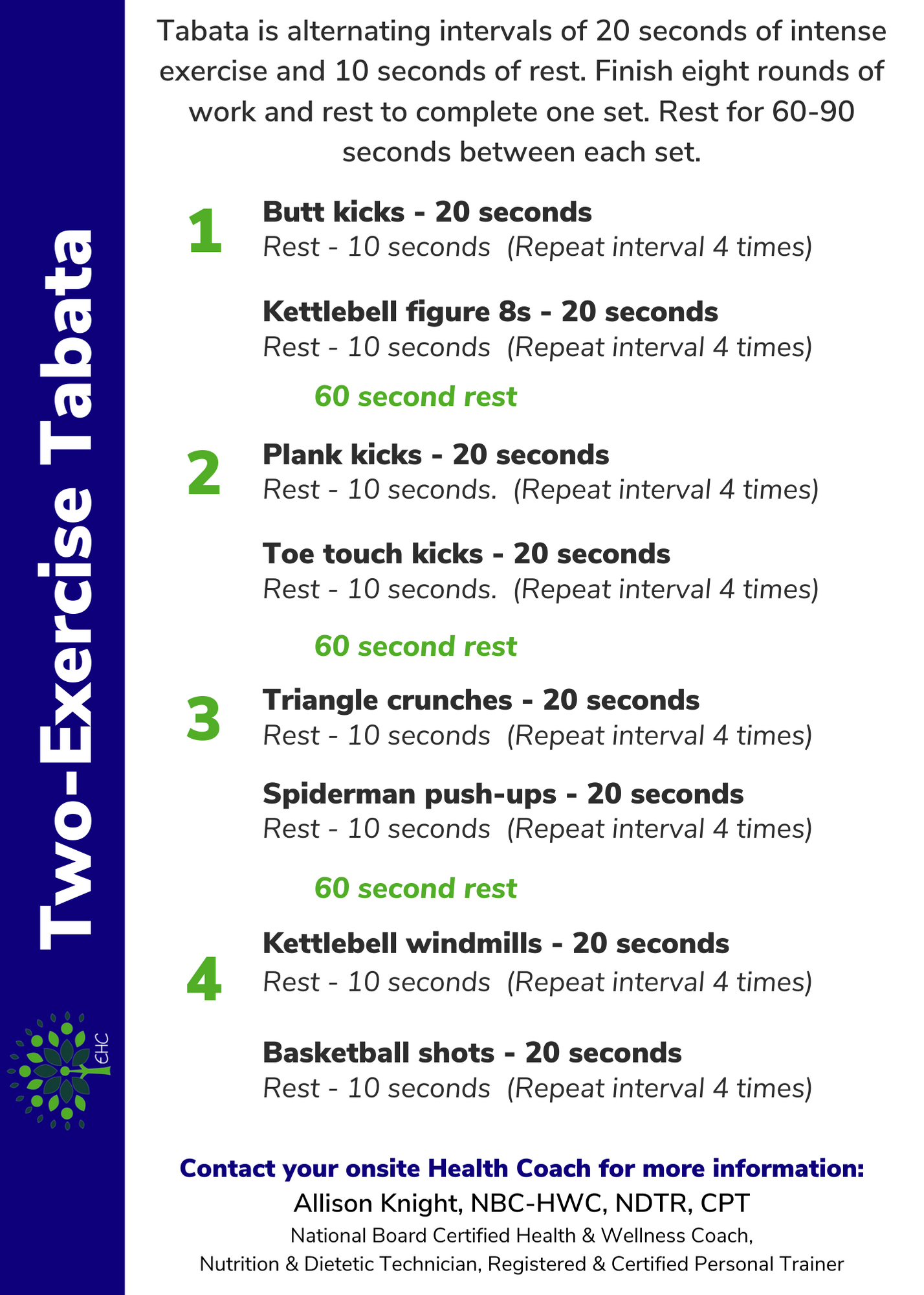 Fitness Friday: Two-Exercise Tabata 20-minute Tabata workout using ...